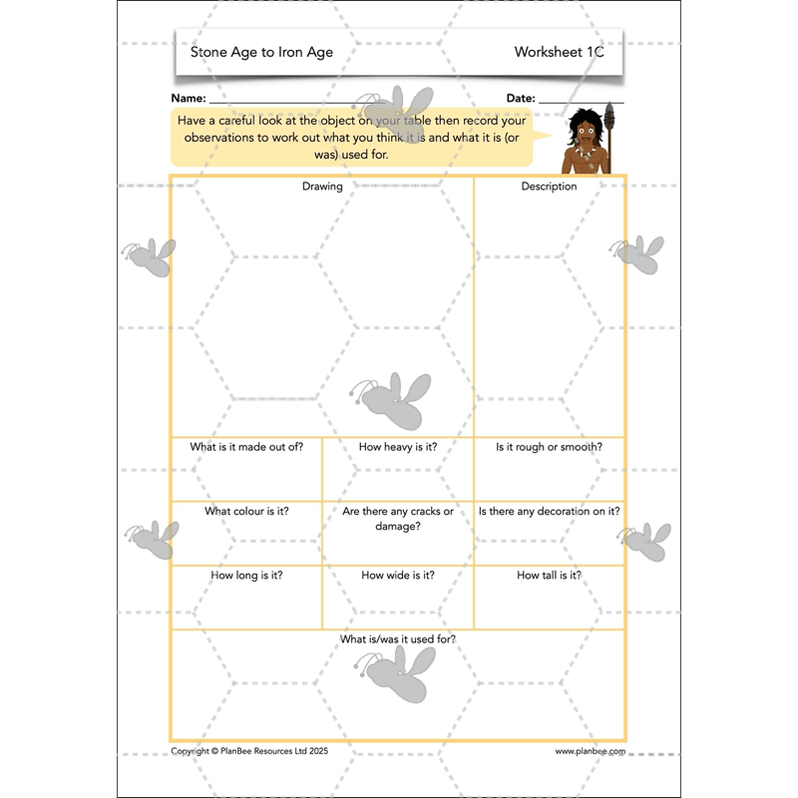 Stone Age to Iron Age Year 3 and 4 | History Lessons KS2 — PlanBee