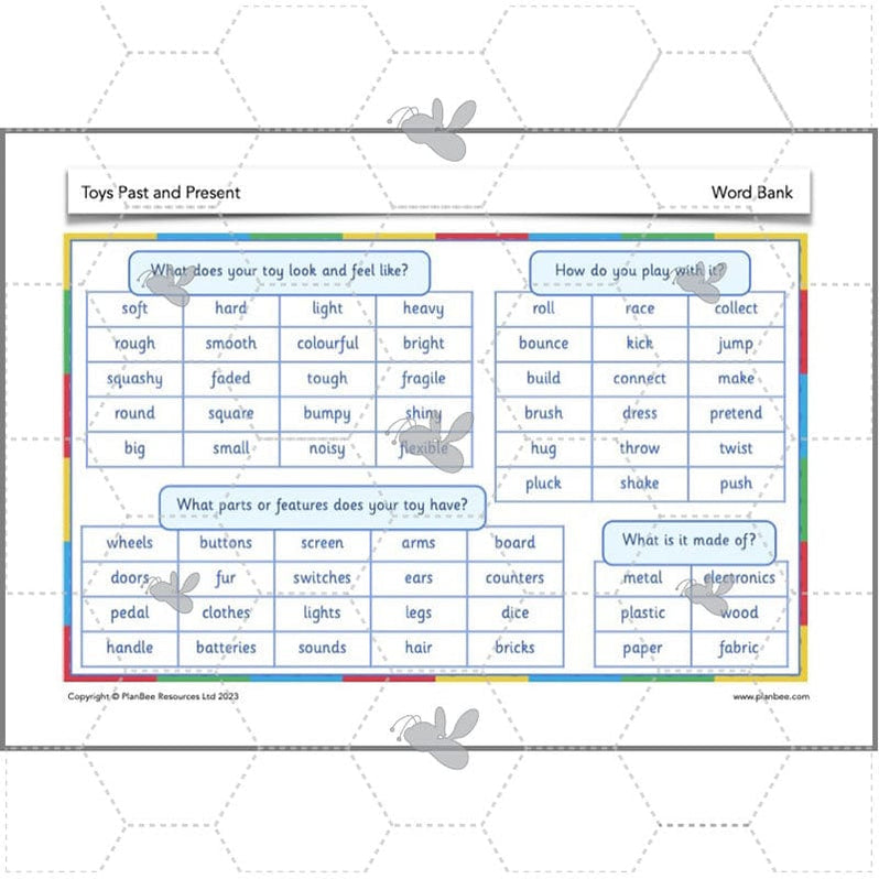 Toys Past and Present | KS1 History Lesson Pack by PlanBee