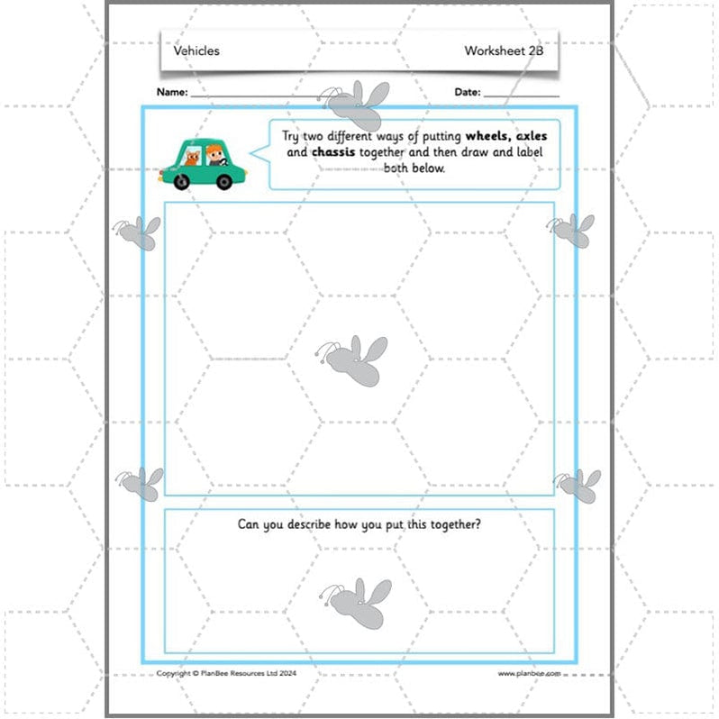 Moving Vehicles KS1 Year 2 DT Lesson Planning by PlanBee