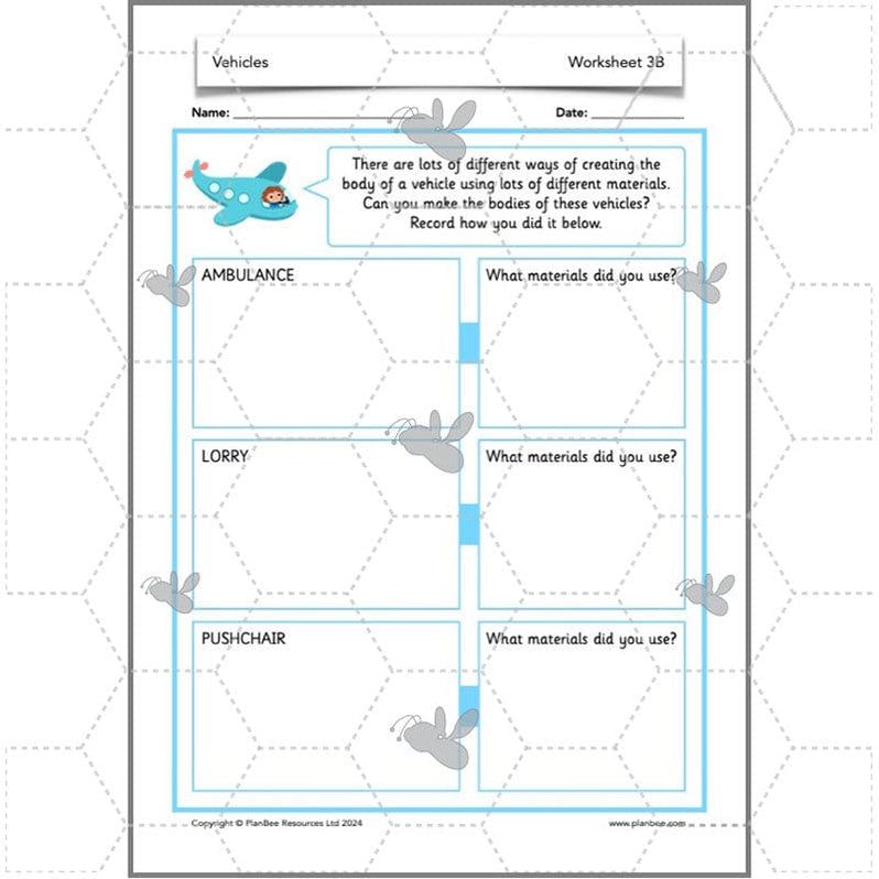 Moving Vehicles KS1 Year 2 DT Lesson Planning by PlanBee