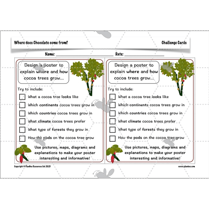 Where does Chocolate come from? | KS2 Geography lessons — PlanBee