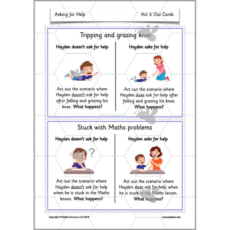 Asking for Help Year 2 PSHE lessons by PlanBee