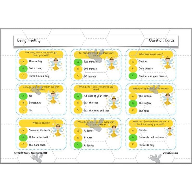 Being Healthy PSHE KS1 lessons by PlanBee