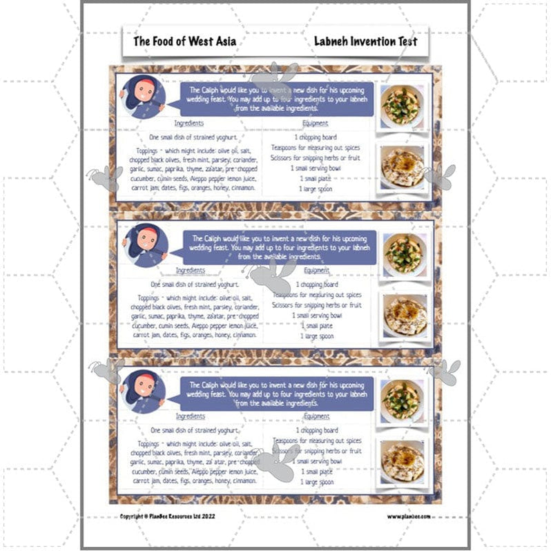 The Food of West Asia KS2 DT lessons | PlanBee