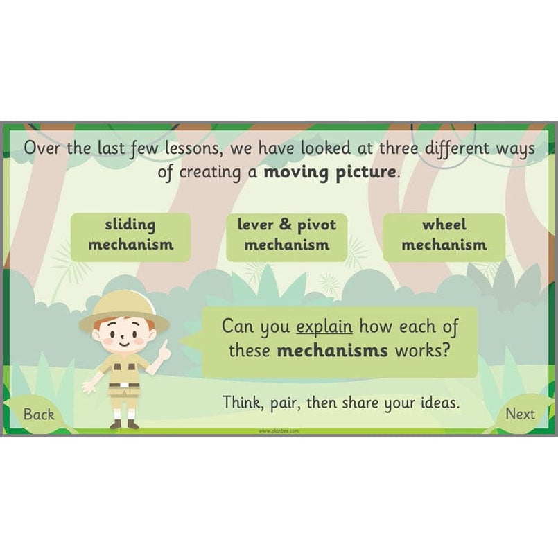 Jungle-themed Sliders and Levers KS1 Lesson Pack | PlanBee
