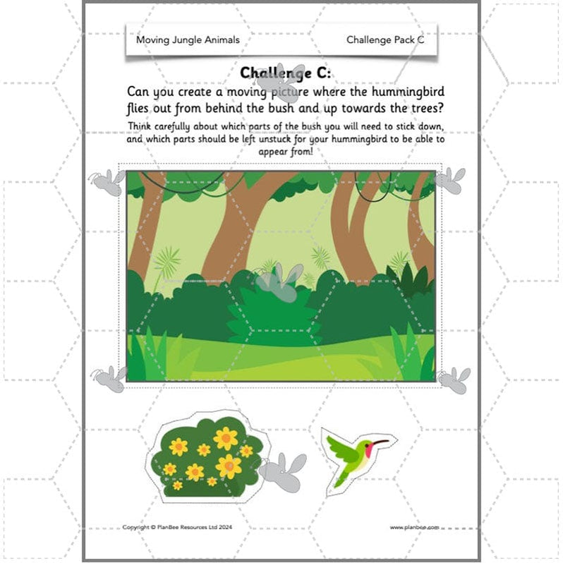 Jungle-themed Sliders and Levers KS1 Lesson Pack | PlanBee