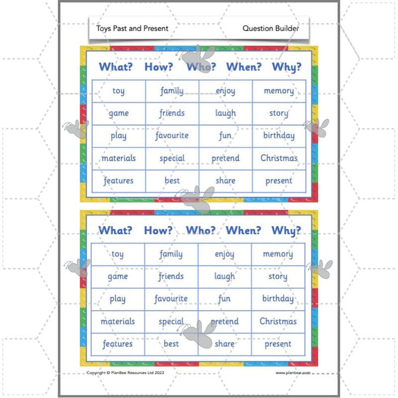 Toys Past and Present | KS1 History Lesson Pack by PlanBee