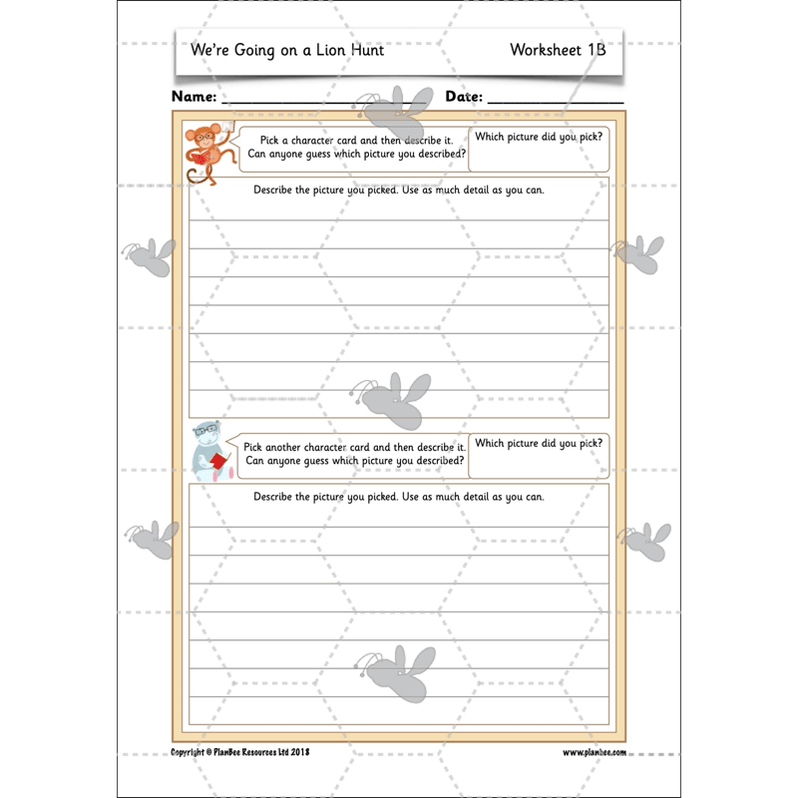 We're Going on a Lion Hunt KS1 English Lesson Planning — PlanBee