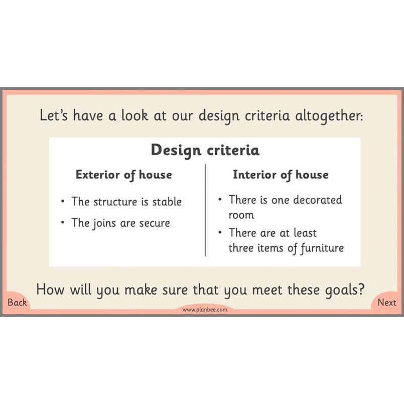 Houses and Homes KS1 DT Lesson Pack by PlanBee
