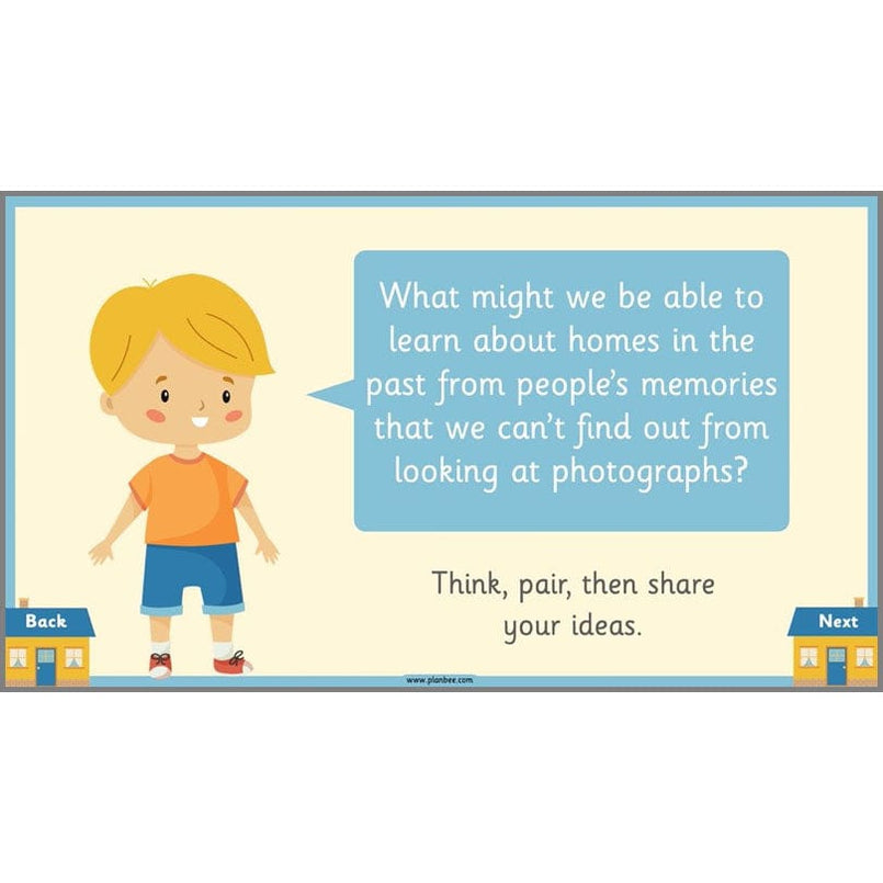 KS1 Homes in the Past History Lesson Pack by PlanBee