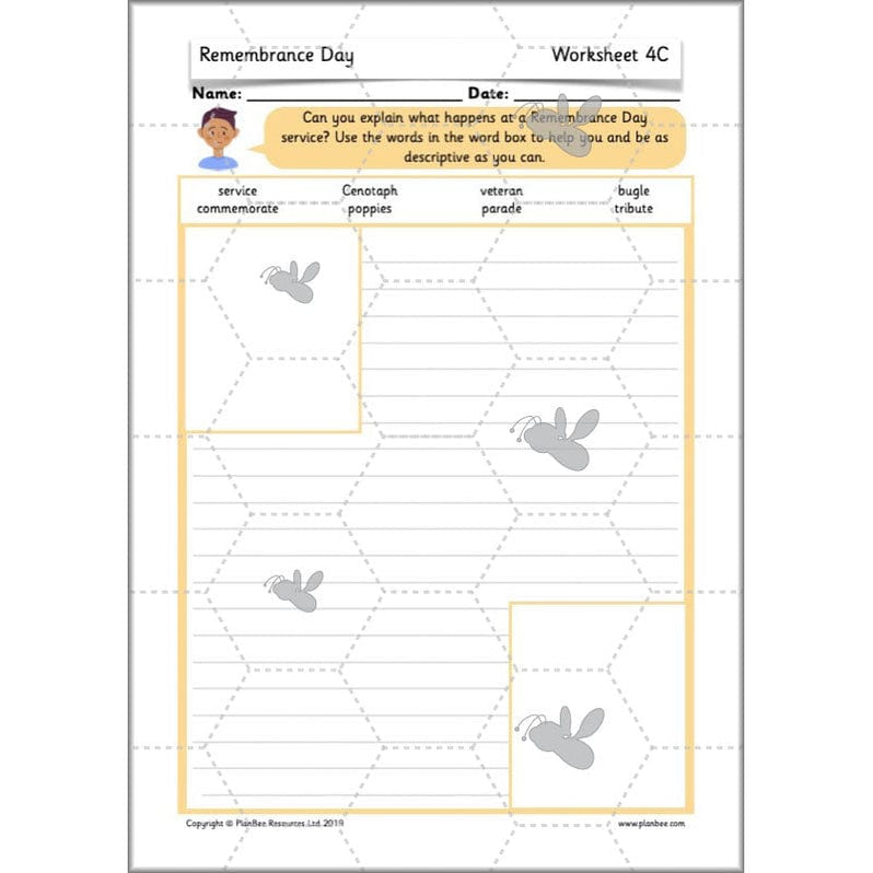 KS1 Remembrance Day Lesson | Year 2 History Planning — PlanBee