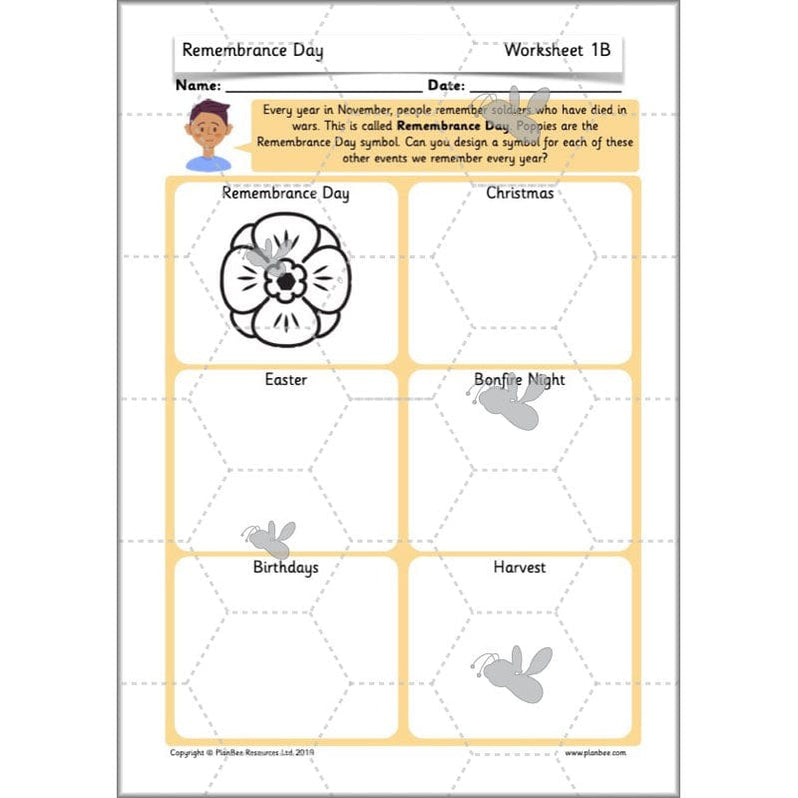 KS1 Remembrance Day Lesson | Year 2 History Planning — PlanBee
