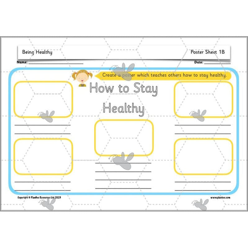 Being Healthy PSHE KS1 lessons by PlanBee
