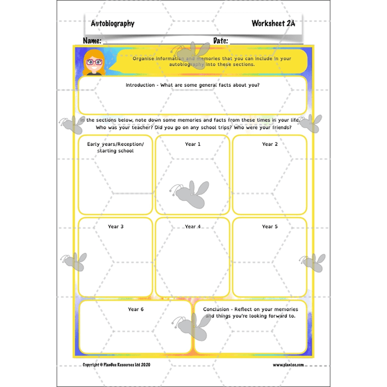 Autobiography KS2 English Planning and Resources — PlanBee