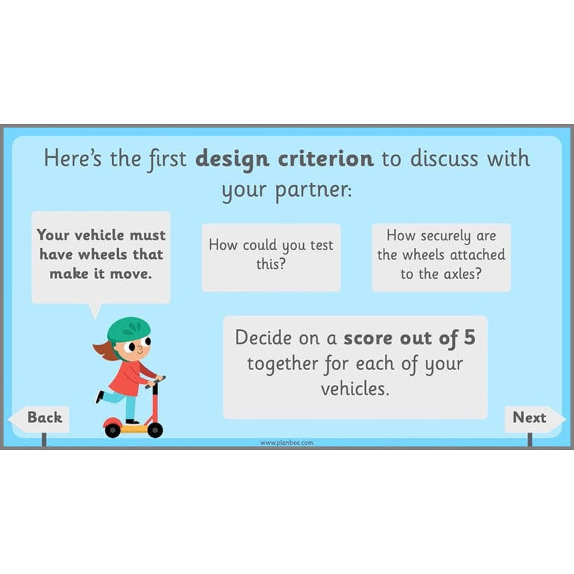 Moving Vehicles KS1 Year 2 DT Lesson Planning by PlanBee