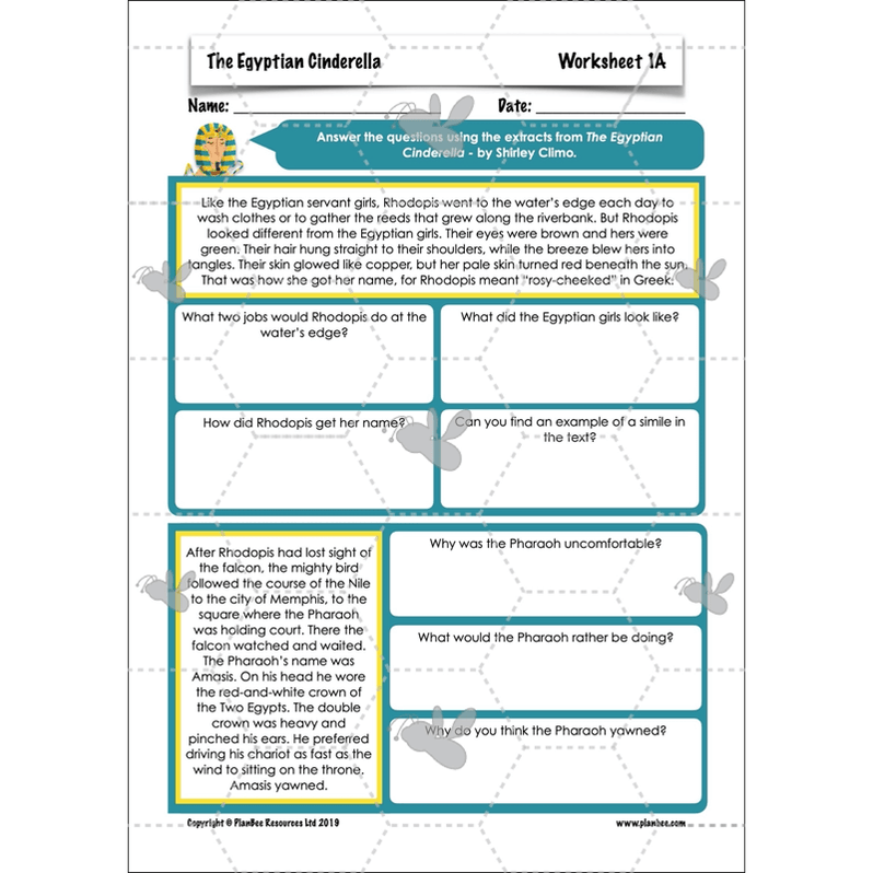 The Egyptian Cinderella Planning Pack for KS2 — PlanBee