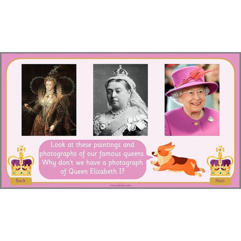 Famous Queens | KS1 History Lesson Pack by PlanBee