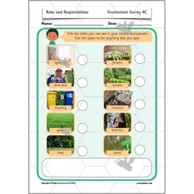 Roles and Responsibilities KS1 PSHE by PlanBee