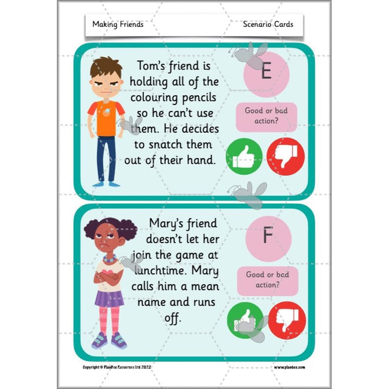Making Friends PSHE KS1 lessons by PlanBee