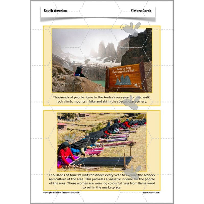 South America KS2 Geography Lesson Pack by PlanBee