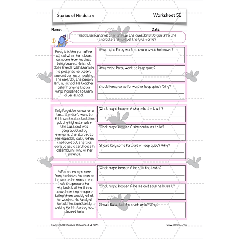 Primary Resources Hinduism KS2 RE Lesson Pack | PlanBee