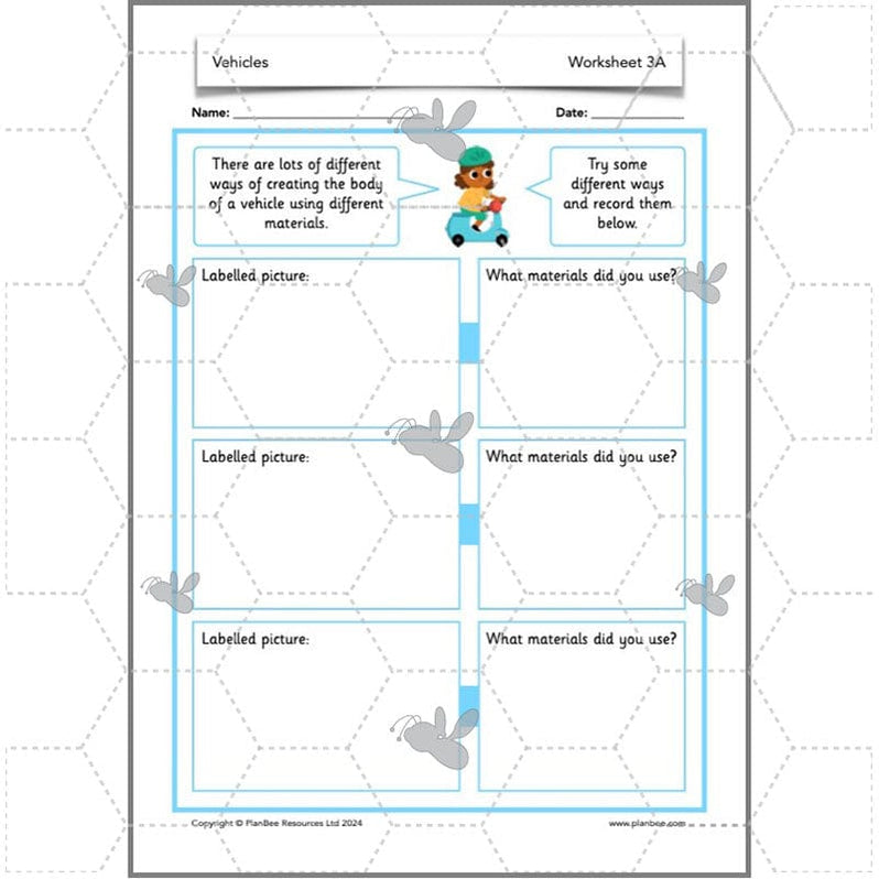 Moving Vehicles KS1 Year 2 DT Lesson Planning by PlanBee