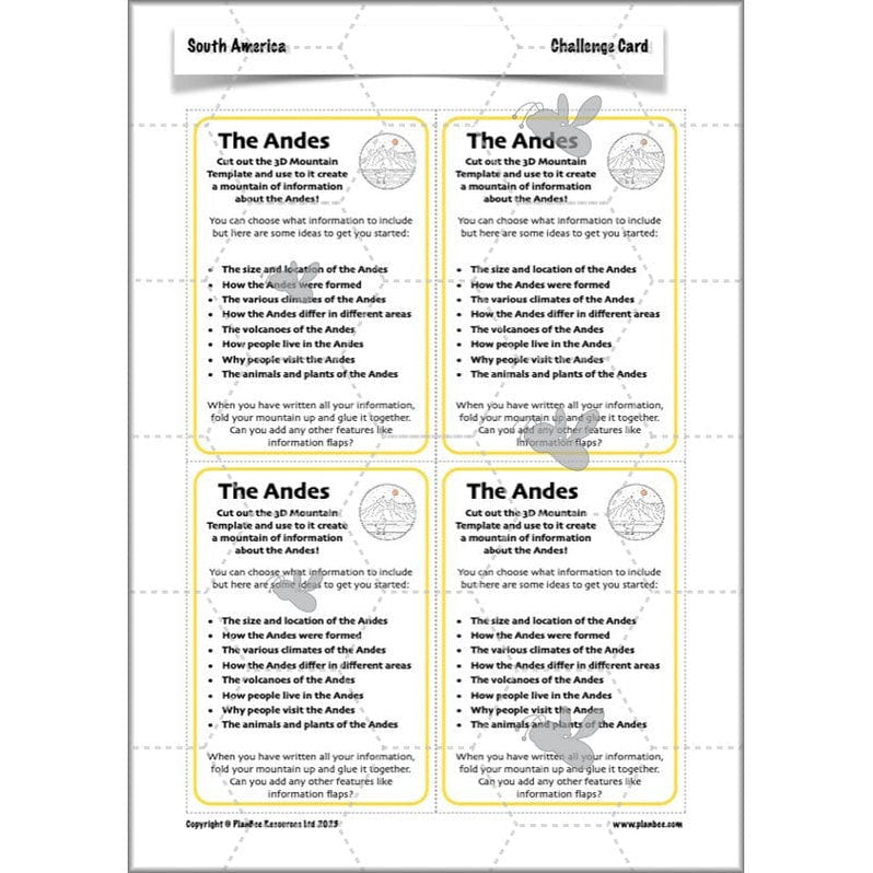 South America KS2 Geography Lesson Pack by PlanBee