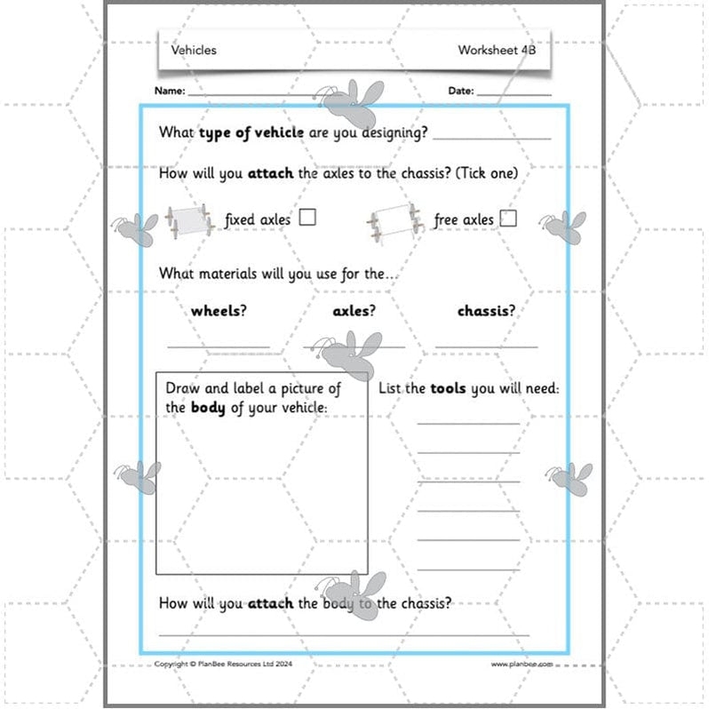 Moving Vehicles KS1 Year 2 DT Lesson Planning by PlanBee