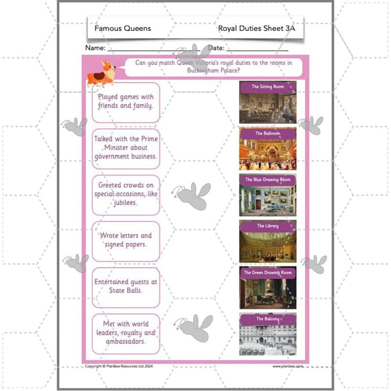 Famous Queens | KS1 History Lesson Pack by PlanBee