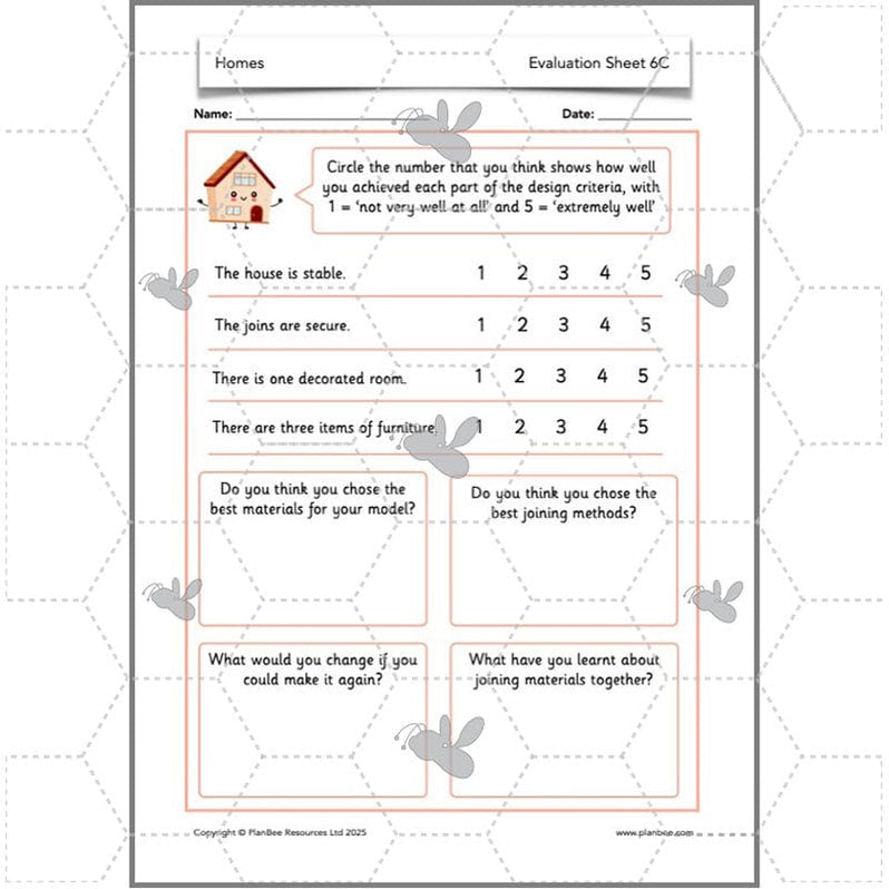 Houses and Homes KS1 DT Lesson Pack by PlanBee