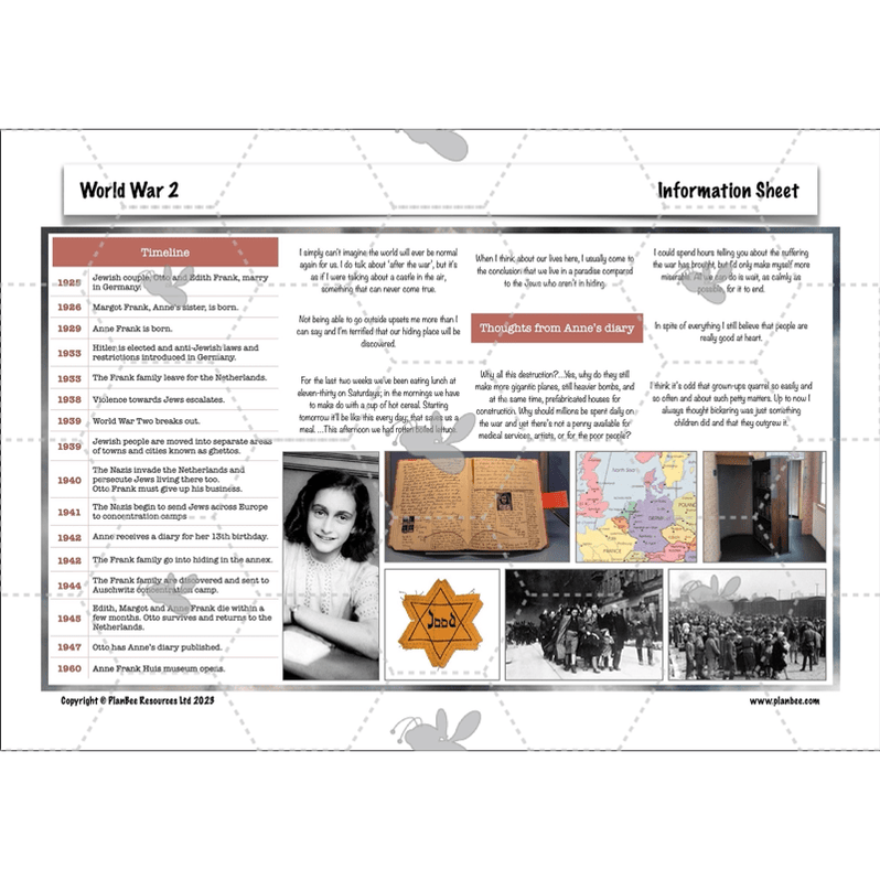 Upper KS2 World War 2 History Planning and Resources — PlanBee
