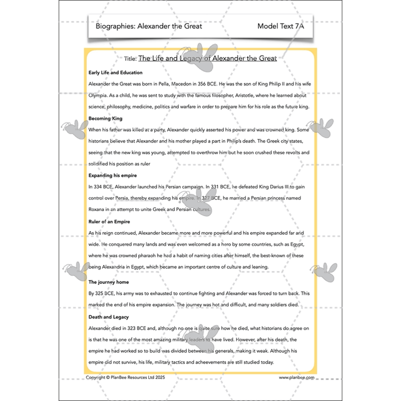 Alexander the Great KS2 | English Lessons | Biographies — PlanBee