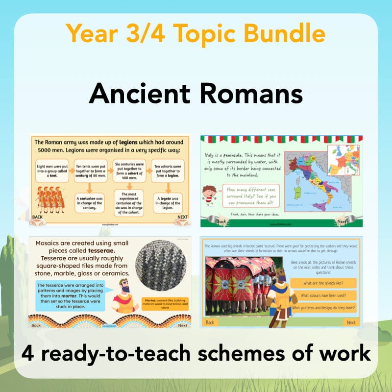 Ancient Romans KS2 Topic Bundle — PlanBee