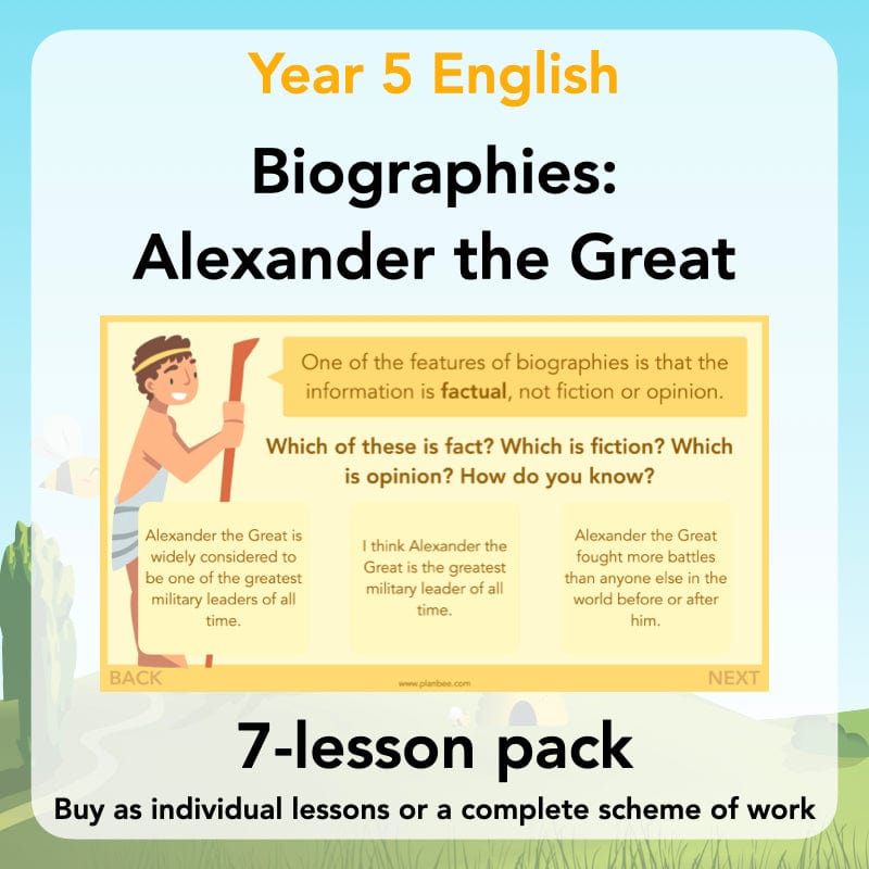 Alexander the Great KS2 | English Lessons | Biographies — PlanBee