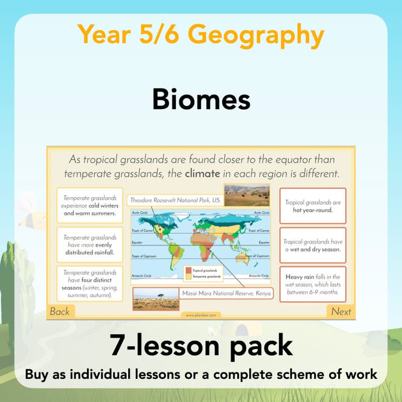 KS1 & KS2 Biomes and Climate Zones Planning — PlanBee