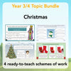 Christmas Topic Year 3/4 Lesson Packs by PlanBee