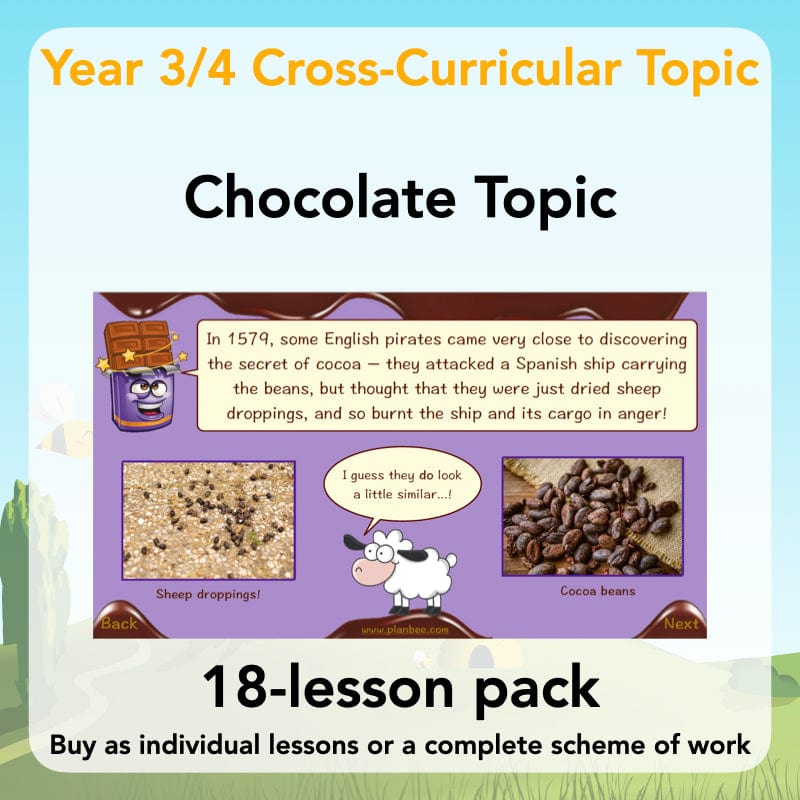 Cross-Curricular Chocolate Topic KS2 Lessons by PlanBee