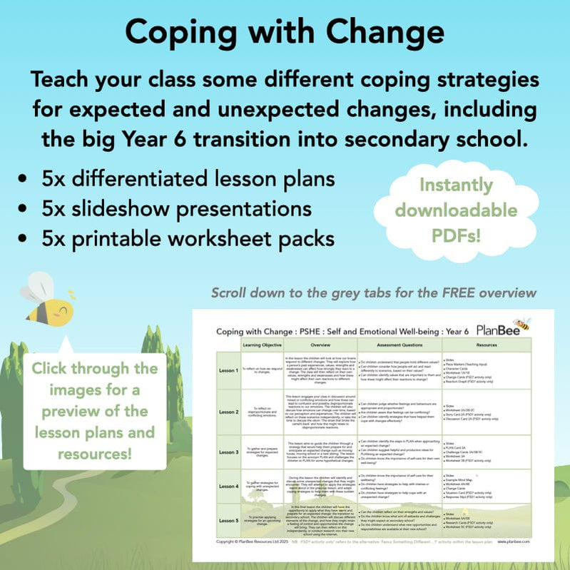 Downloadable Year 6 PSHE Lesson Packs by PlanBee