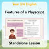 Features of a Playscript KS2 | English Lesson Pack — PlanBee
