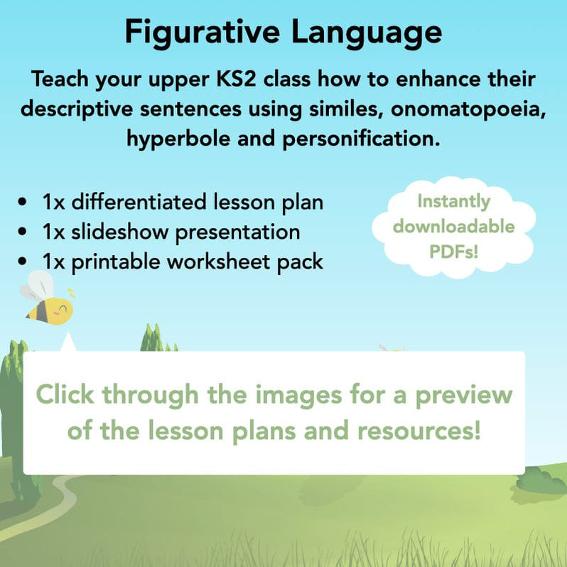Figurative Language KS2 Lesson Pack | PlanBee