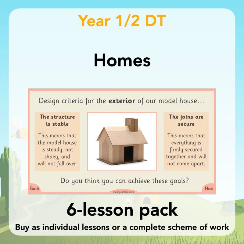 Houses and Homes KS1 DT Lesson Pack by PlanBee