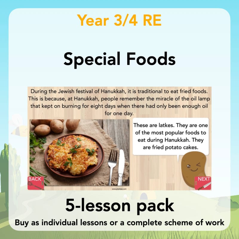 Special Religious Foods KS2 RE Lesson Plans by PlanBee