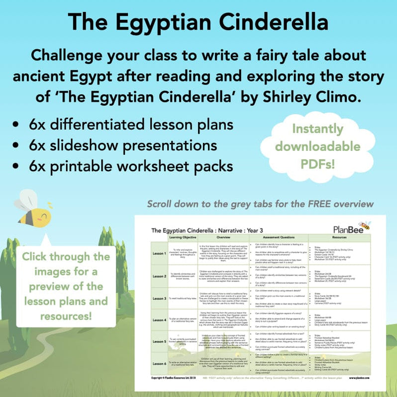 The Egyptian Cinderella Planning Pack for KS2 — PlanBee