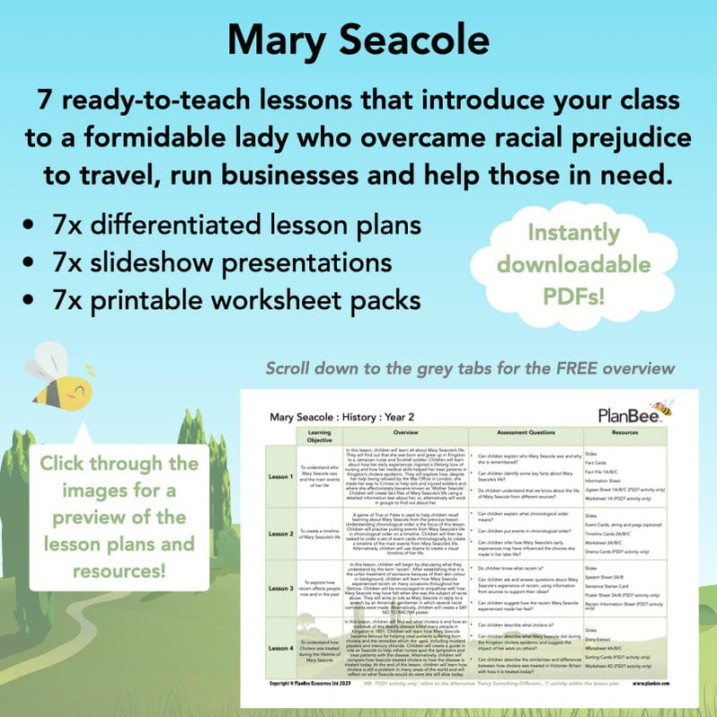 Mary Seacole History KS1 lessons by Planbee — PlanBee