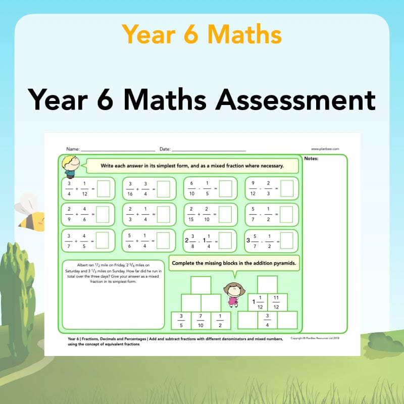 Year 6 Maths Assessment Pack | New Curriculum — PlanBee