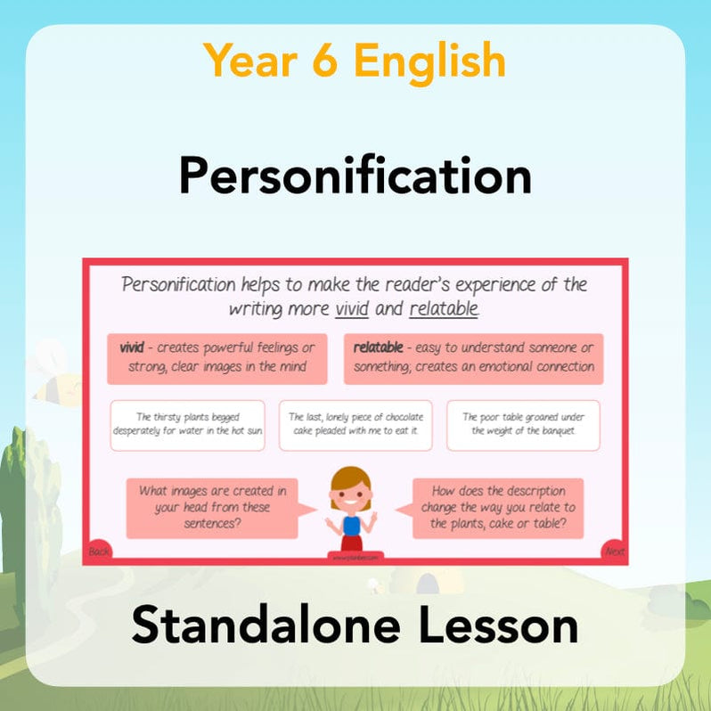 Personification KS2 English Lesson Pack | PlanBee