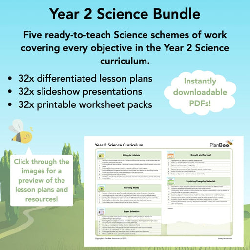 Year 2 Science Materials & Lessons | Y2 Science Worksheets — PlanBee