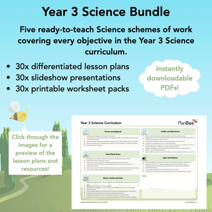 Year 3 Science Bundle — PlanBee