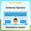 Sentence Openers KS2 Lesson Pack | PlanBee