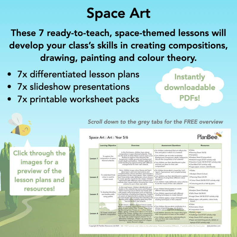 Space Art KS2 | Year 5/6 Lessons — PlanBee